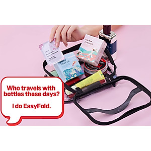 Korean Skin Care Travel Size Toiletries Kit for Women 10PCS - K Beauty Must Haves Essentials of Beauty - Shampoo, Conditioner, Foam Cleanser, Body Cleasnser, Body Lotion with Pouch (Blue)