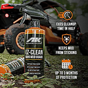 Advanced Kotings EZ-Clean Mud Guard | Ceramic Coating Mud Defender and Repellent | Makes Cleanup Easy for ATVs, UTVs, Dirt Bikes, Vehicles and More | 16 fl oz Spray - 2 Pack