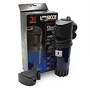 SICCE Shark ADV 600 Internal Filter, freshwater and saltwater application, for submerged use|158 GPH