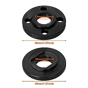 DIRBUY 12 pcs Angle Grinder Flange Nuts 5/8"-11, Suit for All 4-1/2" with 2 pcs Spanner, Angle Grinder Flange Replacement for Makita, Ryobi, Dewalt, Milwaukee, Craftsman