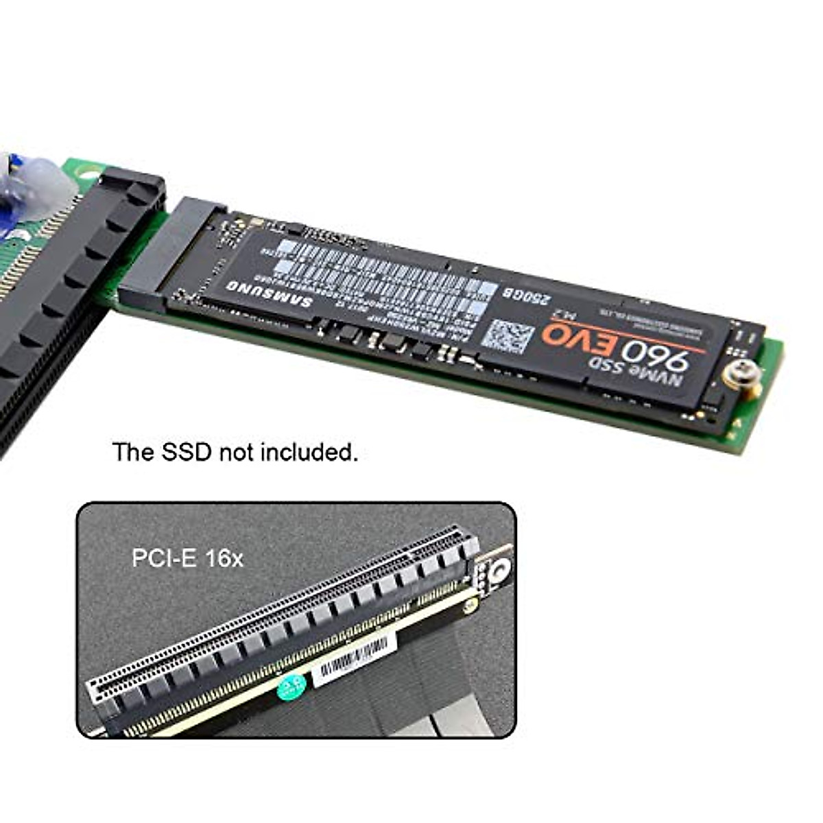 chenyang M.2 NVME to PCIe 3.0 X1 Adapter NVME/AHCI SSD to PCI Express Expansion Card Adapter