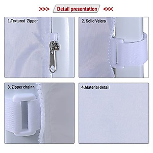 COOSHADE SunWall for 10x10 Pop up Canopy Tent, 1 Pack Sidewall Only (White)