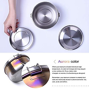 VARNAHOME Titanium Bento Box W/ Double Layers Design (600ML)-BPA Free