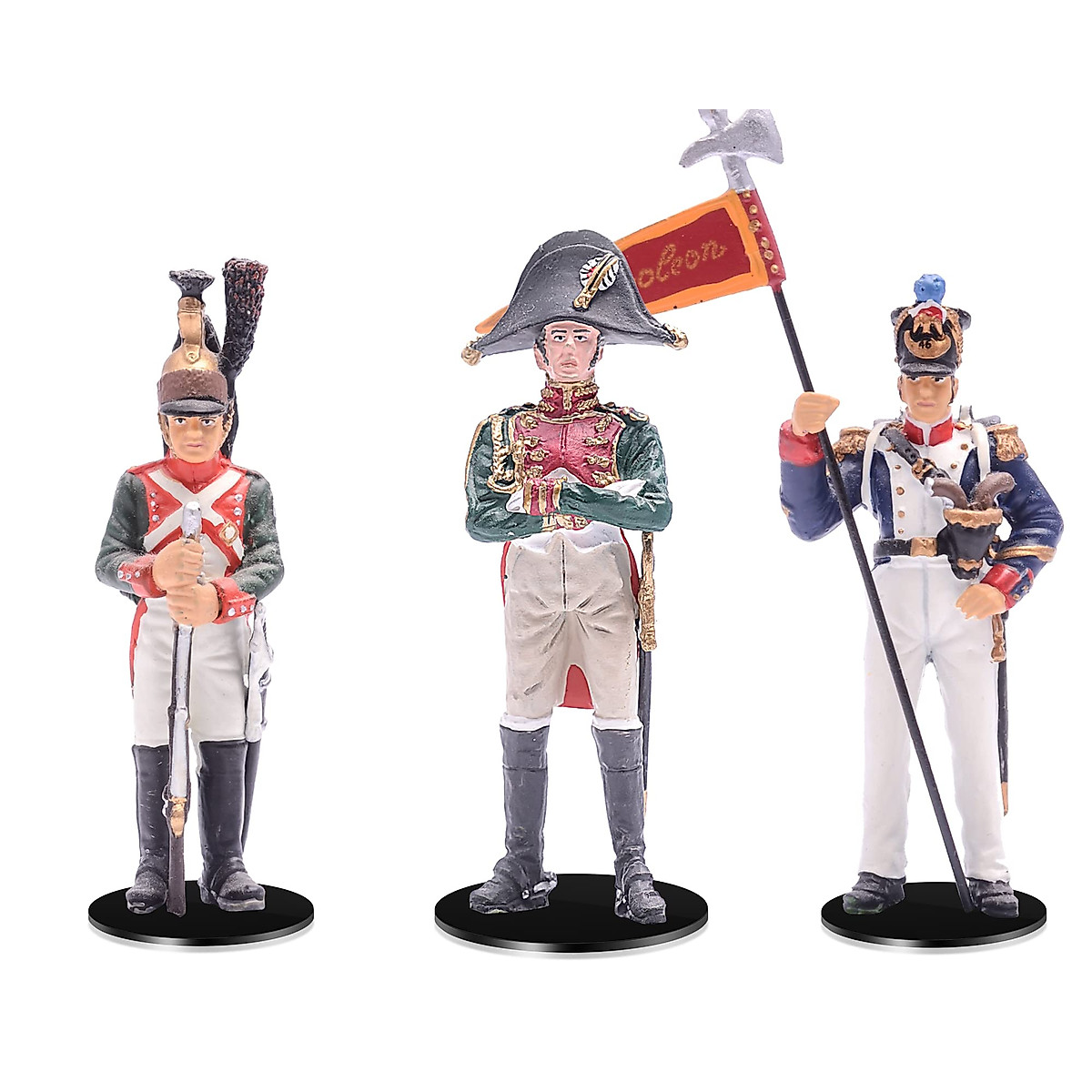 Yerliker 120 Pcs Acrylic Miniature Bases, 25mm 35mm 45mm Round Model Bases 2mm Thick Circular War Figure Bases, with Mini Clear Round Tapes for Gaming Miniatures Collectible War Table Game(Black)