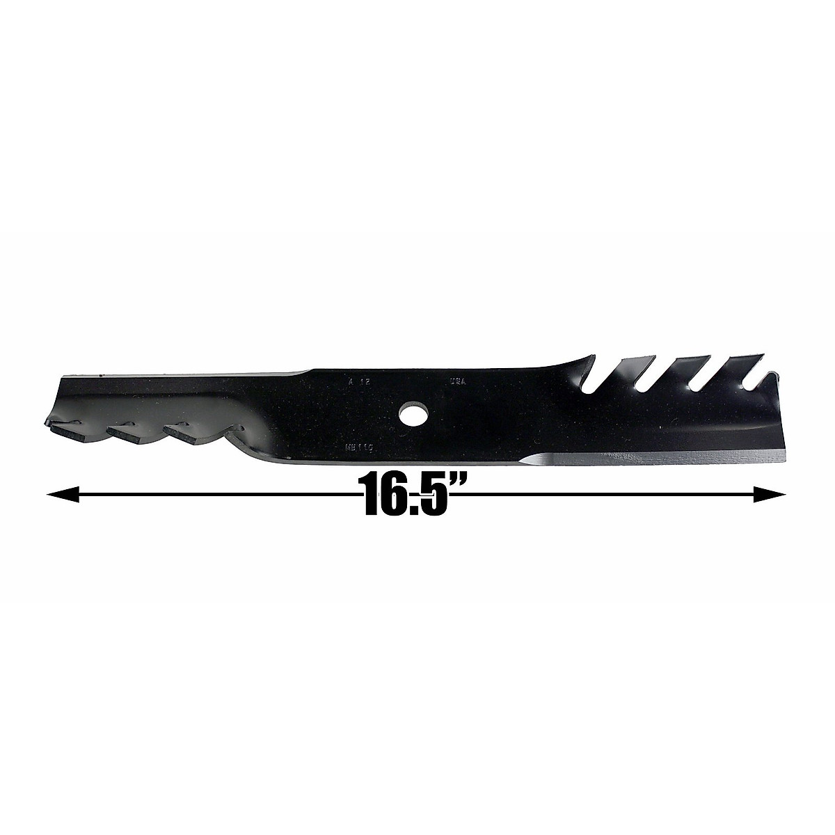 USA Mower Blades (6 MB110BP Mulching for Bad Boy 038-5350-00 038-5350-0050 Length 16-1/2 in. Width 2-1/2 in. Thickness 0.204 in. Center Hole 5/8 in. 32" 48" Deck