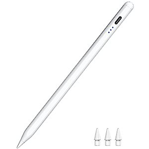 Stylus Pen for ipad 2018-2023, HATOKU Quick Charging Pencil for ipad with Tilt Sensitivity & Palm Rejection, Magnetic Pen for ipad Air 3/4/5, ipad Mini 5/6, ipad 6-10 Gen, ipad Pro 11''/12.9" (White)