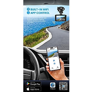 4K Dash Cam Front Built-in WiFi, WANLIPO Dash Camera for Cars with 3" IPS Screen, Car Camera with 64GB SD Card, 2160P Dashcam for Cars with App Control, G-Sensor, Loop Recording,24H Parking Monitor