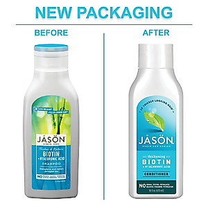Jason Conditioner, Thicken & Restore Biotin and Hyaluronic Acid, 16 Oz