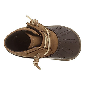 Sperry Kids Footwear Baby Icestrom Crib Boot, Tan/Brown, 3 US Unisex Infant
