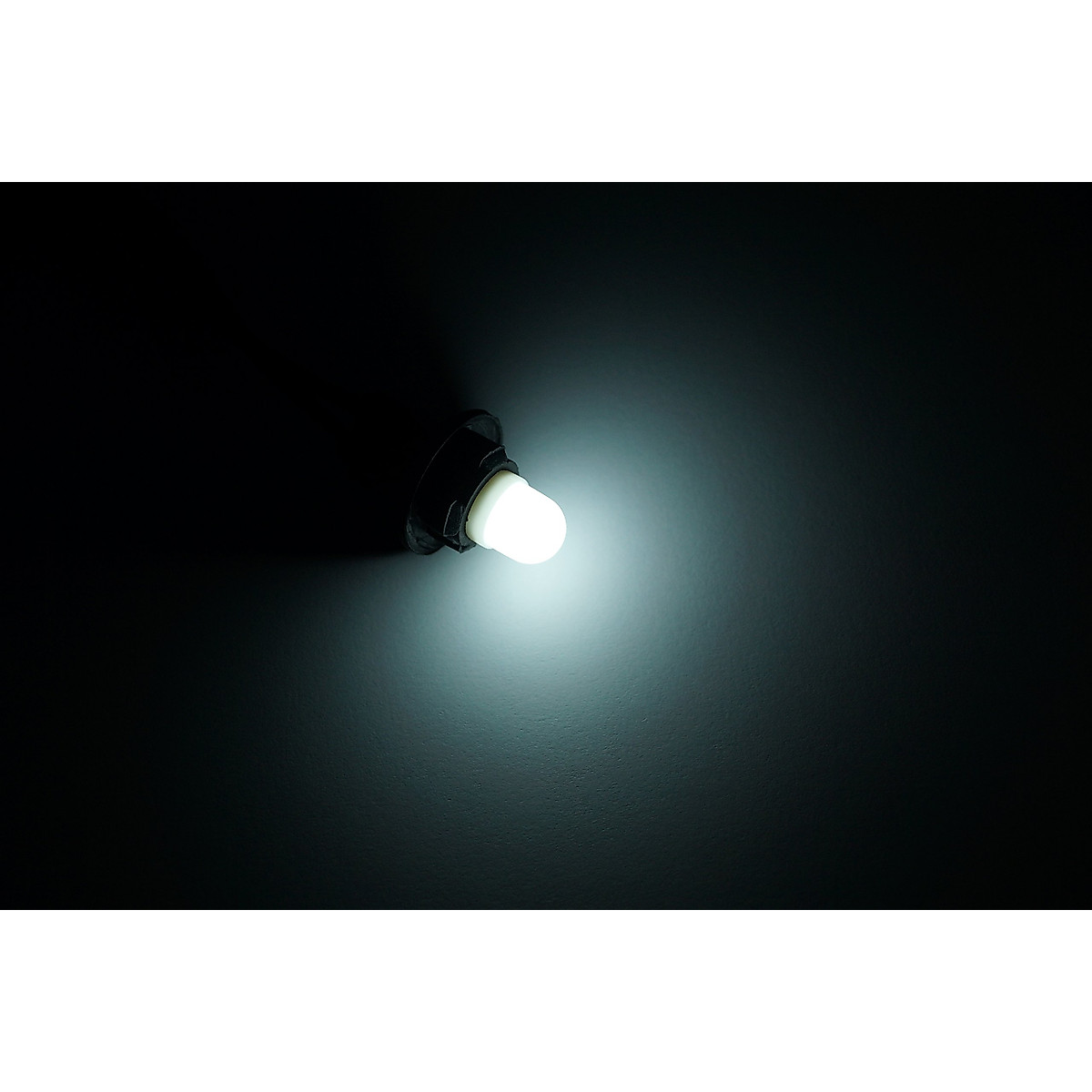 PA LED 10PCS #555 T10 w5w 2 SMD 2835 LED Wedge Pinball Machine Light Top View Bulb 6.3VDC (White)