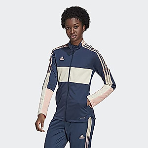 adidas womens Tiro Track Jacket Crew Navy/Pink Medium