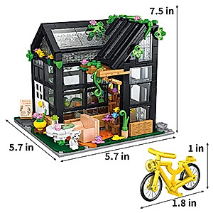 Mesiondy Flower House Building Set, Compatible with Lego Flower Friends House, Create a Warm and Beautiful Environment, Gift for Girls 6-12(567 Pcs)