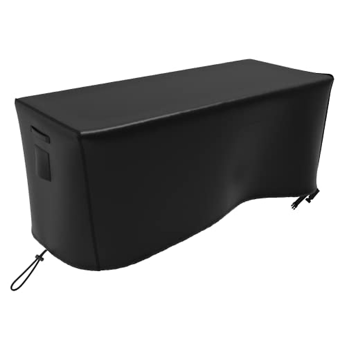 ATYARD Gas Fire Pit Cover Rectangular 58x24x24 inch - Waterproof Windproof Anti-UV Heavy Duty Patio Firepit Furniture Covers Black