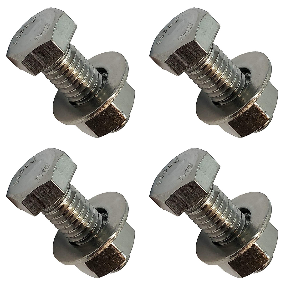 1/4" - 20 x 4-304-STAINLESS Steel Bolts, Nuts & WASHERS - 18-8 HEX Head Bolt - 304 Grade. General Purpose (10) Bolts + (10) Nuts + (10) Washers