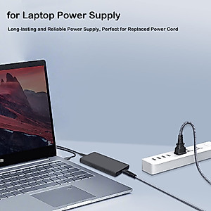 Power Cord, Goalfish 6.6ft/2m AC Power Cable 7A 125V TV Power Cord 18AWG 2 Prong Power Cable Replacement for Sony PS4, PS5 Game Console, Speaker, Monitor, HDTV, 4K TV, Printer, Laptop Power Supply