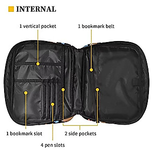 Poetesant Corgi Dog Book Cover for Kids Cute Puppy Dogs Bible Holder Case with Handle Dog Paws Bible Protective Bags Cartoon Corgi Book Carrying Case for Women