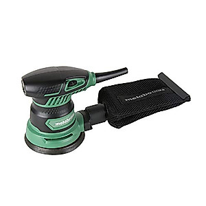 Metabo HPT 5-Inch Random Orbit Sander | Variable Speed | Powerful 230W 2.8 Amp Motor | Soft Elastomer Grip | Includes 5 Pieces of Sanding Paper, Dust Bag, Vacuum Adapter | 5-Year Warranty | SV13YST