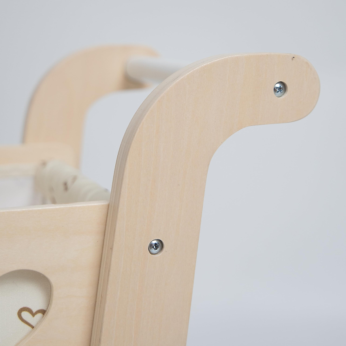 Hopscotch Squad Baby Wooden Shopping Cart Push Pull Walker Doll Stroller for Toddler, Pretend Peducational Learning Walker, Play Wagon with Rubber Wheel, Larger Size 16.5” x 111.4” x 18”