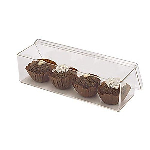 Pioneer Plastics 160C Clear Rectangular Plastic Container, 8.375" W x 2.75" D x 2.375" H