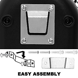 InfiniPower 18″ Blade Wall Mount Fan with Remote Control, 5 Blades Adjustable 3 Speed Wall Mount Fan for Indoor, Home, Office and College Dorm Use