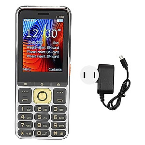 Yunseity 2G GSM Unlocked Mobile Phone, 1.8 Inch Screen Cellphone for Seniors, 3 SIM 3 Standby Big Button Cell Phone with Loud Speaker, Large Backlight Button, 3200mAh Battery (US Plug)