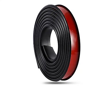 Qiveno U-Shape Edge Banding, 13ft Self Adhesive Veneer Edging Trim, Black
