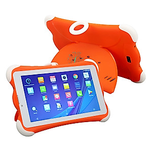 Vikye 7 Inch Kids Tablet, 7 Inch 1280x800 HD Display Tablet Dual SIM WiFi Kids Tablet 6000mAh Rechargeable Battery for Android (US Plug)