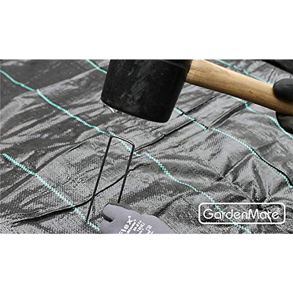 IME Garden Staples U Shaped Ground Anchors Stakes Pegs Pins Spikes for Securing Lawn Farm Sod Barrier Landscape Grass Fabric Netting, More Applications 15CM