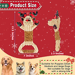 HUMLANJ Turkey Dog Toy Thanksgiving Plush Toys for Aggressive Chewers Durable Interactive Dog Squeaky Chew Toys Puppy Stuffed Toys Small Medium Large Dogs