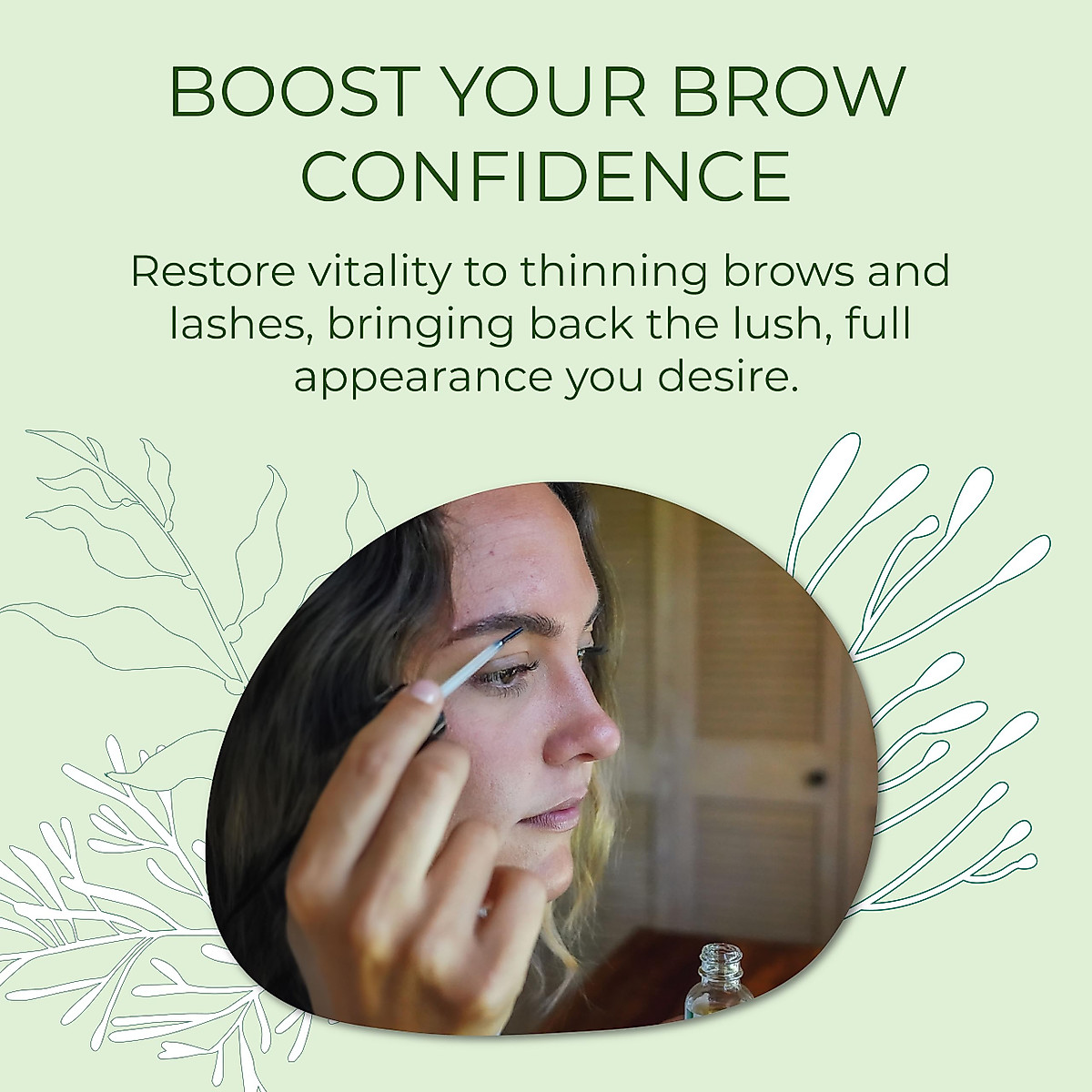 Sea El Castor Lash & Brow Serum Organic Castor Oil Rosemary Oil & Black Seed Oil Hair Conditioner - Eyelashes & Eyebrow Thickening & Growth Essentials for Women & Men - 1 fl oz Bottle