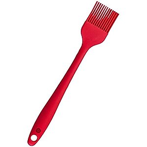 StarPack Basics Silicone Basting Brush - High Heat Resistant to 480°F, Hygienic One Piece Design, Pastry, Grill & BBQ Brush (Cherry Red)