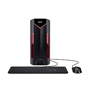 Acer Nitro 50 N50-600-UR1H Desktop, 9th Gen Intel Core i5-9400F, NVIDIA GeForce GTX 1650 Graphics with 4GB GDDR5, 8GB DDR4, 512GB SSD, Windows 10 Home