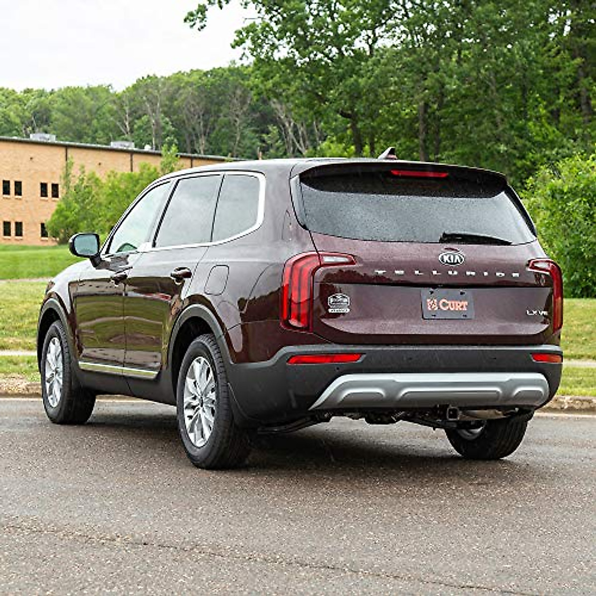 CURT 13420 Class 3 Trailer Hitch, 2-Inch Receiver, Fits Select Kia Telluride, GLOSS BLACK POWDER COAT