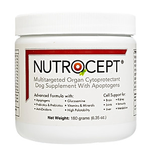 Nutrocept Adult Dog Supplement and Organ Cytoprotectant - Supports The Brain, Joints, Kidneys and Liver and Promotes Energy and Vitality