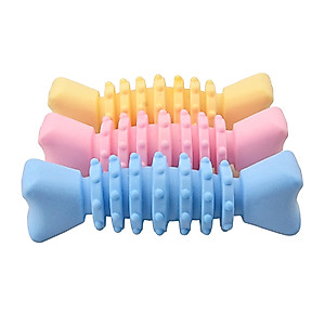 Ldabrye Dog Chewing Toy Dog Chewable Bone Toy 3Pieces Boredom Pets Toy Large Breeds Biting Toy Teether Chew Toy for Dogs Dental Care for Dogs