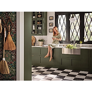 Moen S73204SRS Weymouth Two Handle Pulldown Bridge Kitchen Faucet, Spot Resist Stainless