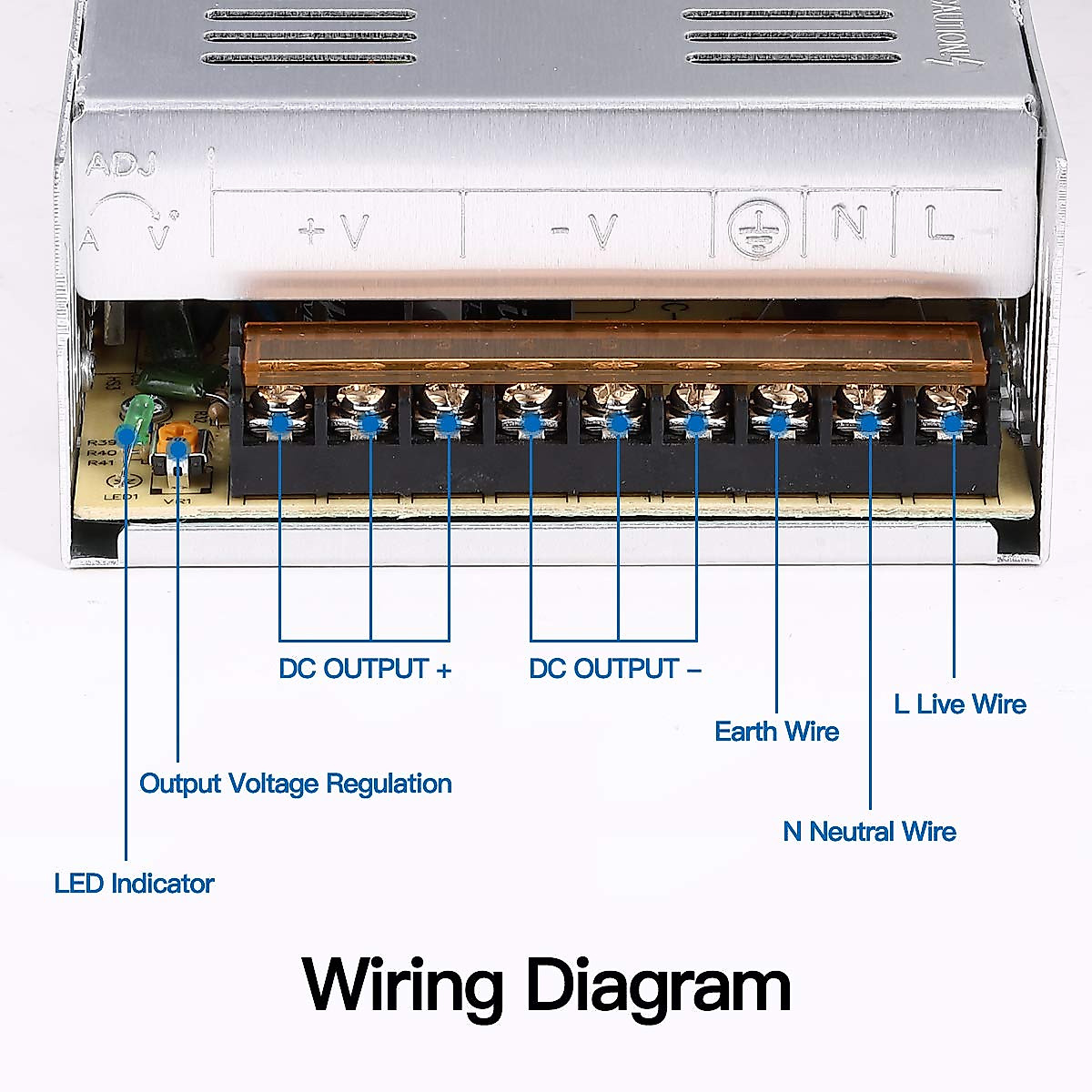 DC 12V 50A 600W Power Supply Adapter Transformer Switch AC 110V / 220V to DC 12V 20amp Switching Converter LED Driver for LED Strip Light CCTV Camera Security System Radio,Computer Project,3D Printer