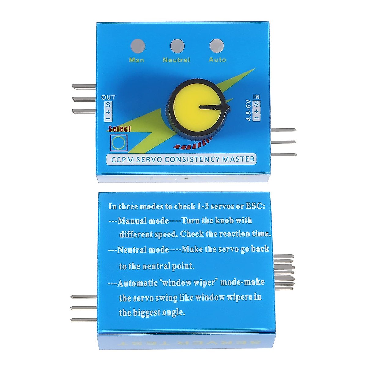 D-FLIFE 6pcs 3CH Digital Multi Servo Tester ECS RC Consistency CCMP Master Speed Controler Checker Adjustment Steering Gear Tester