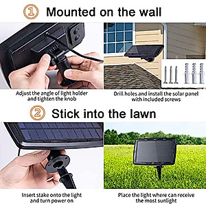 Afirst Solar Outdoor String Lights with USB Rechargeable 4 Lighting Modes Waterproof LED Patio Lights 25FT with 25 Bulbs for Backyard Garden Yard Lighting