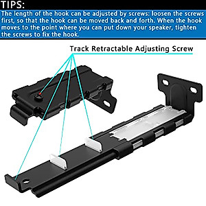 Agandax Sound bar Mounts | Works with All Soundbars Including Samsung, LG, Sony, Vizio, & More | Depth Adjustable Universal Soundbar Wall Mount Bracket