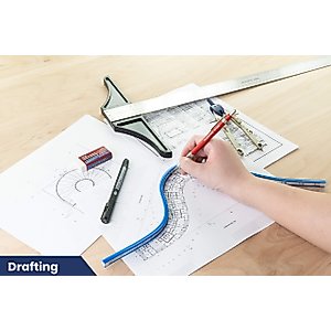 Pacific Arc Flexible Curve Graduated 16 Inch Ruler with Inking Edge, for Drawing, Pattern Making, Engineering, Stencil Making, Saddle Fitting