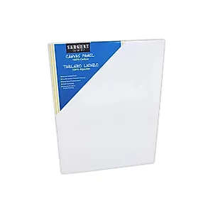Sargent Art 90-3016 20x30-Inch Canvas Panel, 100% Cotton, White,blue