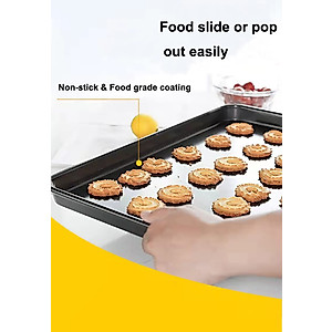 Nonstick Baking Sheet Pan for Roasting Carton Steel Cake Pan Baking Pan Cookie Sheets (15.5*10.6 in)