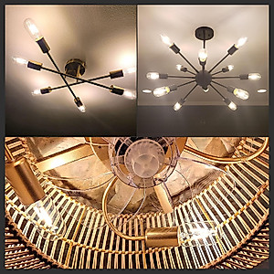 CRLight T14 Tubular LED Filament E26 Bulb, 2W 25W Equivalent 250LM 2700K Warm White, 6 Pack Dimmable Light Bulbs