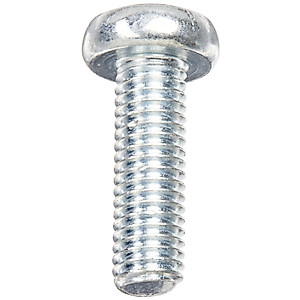 Small Parts MI5167045T Steel Pan Head Machine Screw, Zinc Plated, Meets ISO 7045, T25 Star Drive, M5-0.8 Thread Size, 16 mm Length, Fully Threaded, Import (Pack of 100)