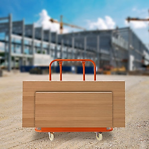 Cutycaty Heavy Duty Drywall Cart, Drywall Sheet Cart and Panel Dolly with 4 Swivel Wheels Up to 1600lbs Load Capacity, Industrial Drywall Cart Dolly for Hotels, Factory Warehouses