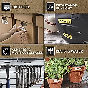 DYMO Label Maker with 3 D1 Label Tapes | LabelManager 160 Portable Label Maker, QWERTY Keyboard, One-Touch Smart Keys, Easy-to-Use, for Home & Office Organization