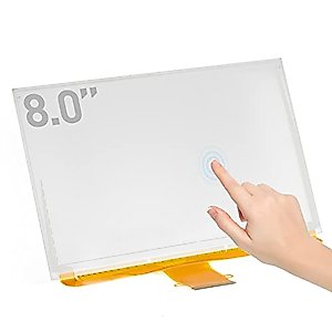 WonVon Fit GMC 8" Touch Screen - Digitizer on Navigation Radio LCD Replacement New OEM Compatible with 2014-2020 Chevrolet GMC MYLINK DJ080PA-01A (Without LCD)