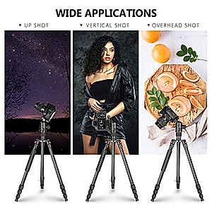 Neewer Carbon Fiber 66 inches/168 centimeters Camera Tripod Monopod with 360 Degree Ball Head,1/4 inch Quick Shoe Plate,Bag for DSLR Camera,Video Camcorder,Load up to 26.5 pounds/12 kilograms