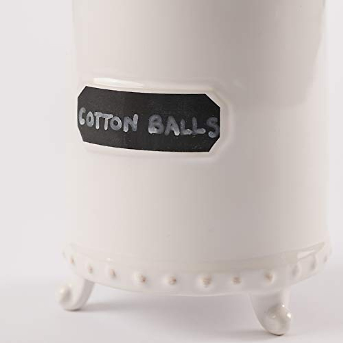 Mud Pie Large Circa Chalkboard Label Bath Canister